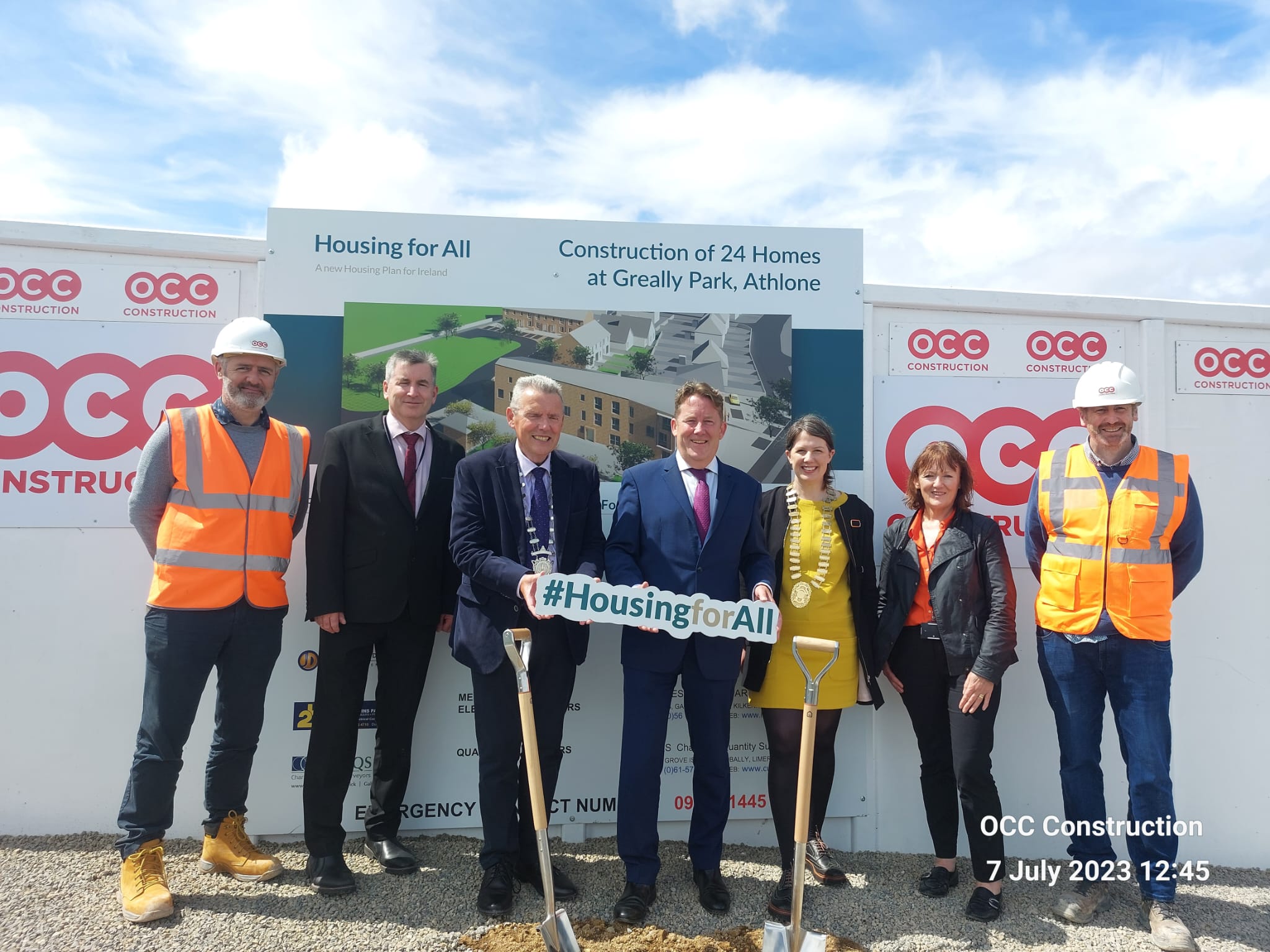 Sod Turning at Greally Park - OCC Construction